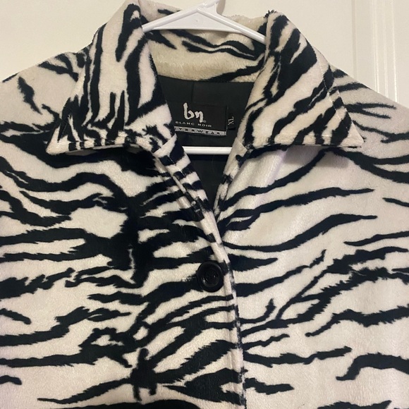 blanc noir | Jackets & Coats | Black And White Zebra Print Jacket ...